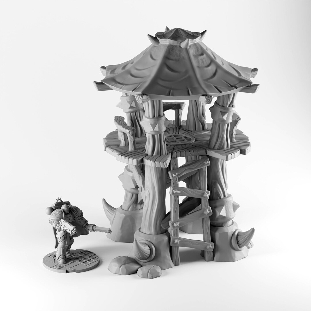 Makers Anvil - Orc Village - Orc Watchtower - Playing Field - Wargame ...