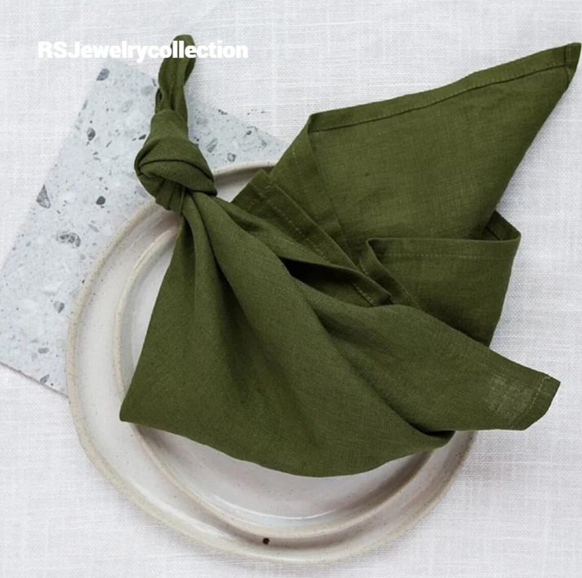 100 Pack Olive Green Napkins,cotton Napkins, Kitchen Napkin, Green ...