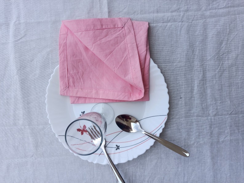 200 Pack Blush Pink Napkin, Wedding Dinner Napkin, Cutlery Napkin ...