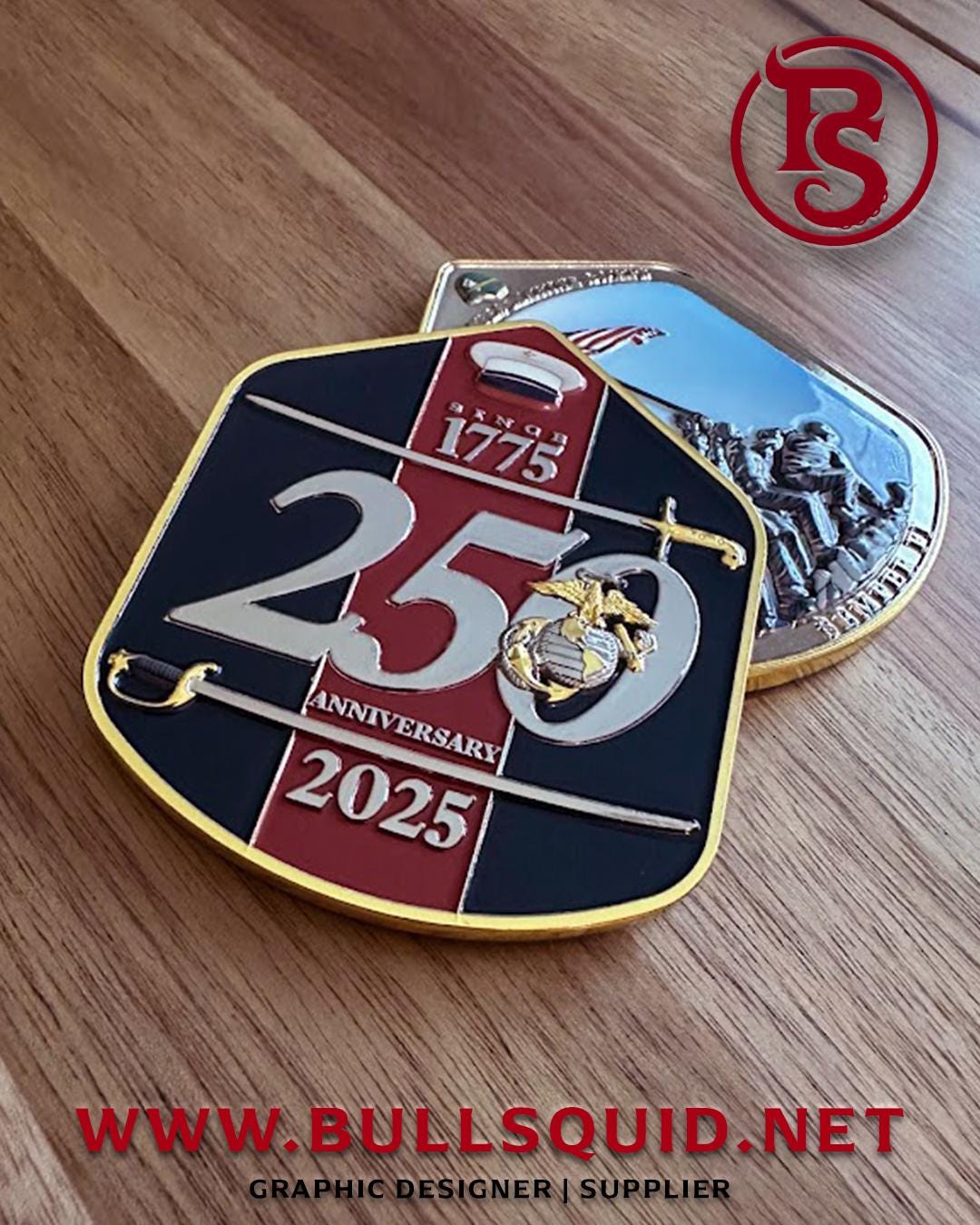USMC 250th Anniversary Challenge Coin - Etsy