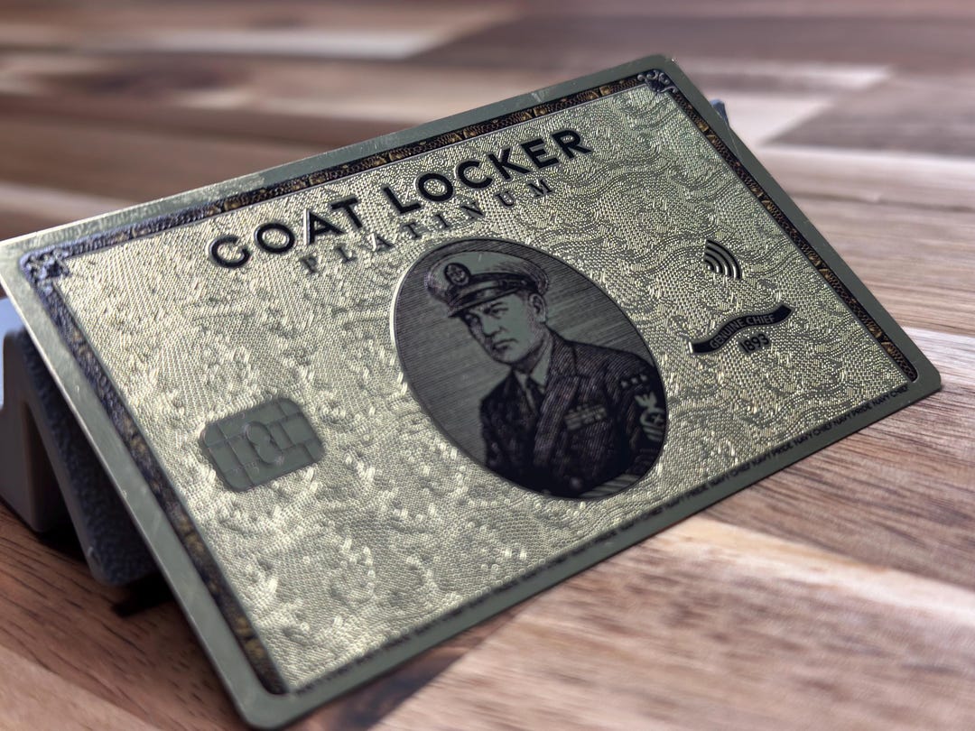 U.S. Navy Chief “GOAT Locker Platinum” Genuine Collectible Card - Etsy