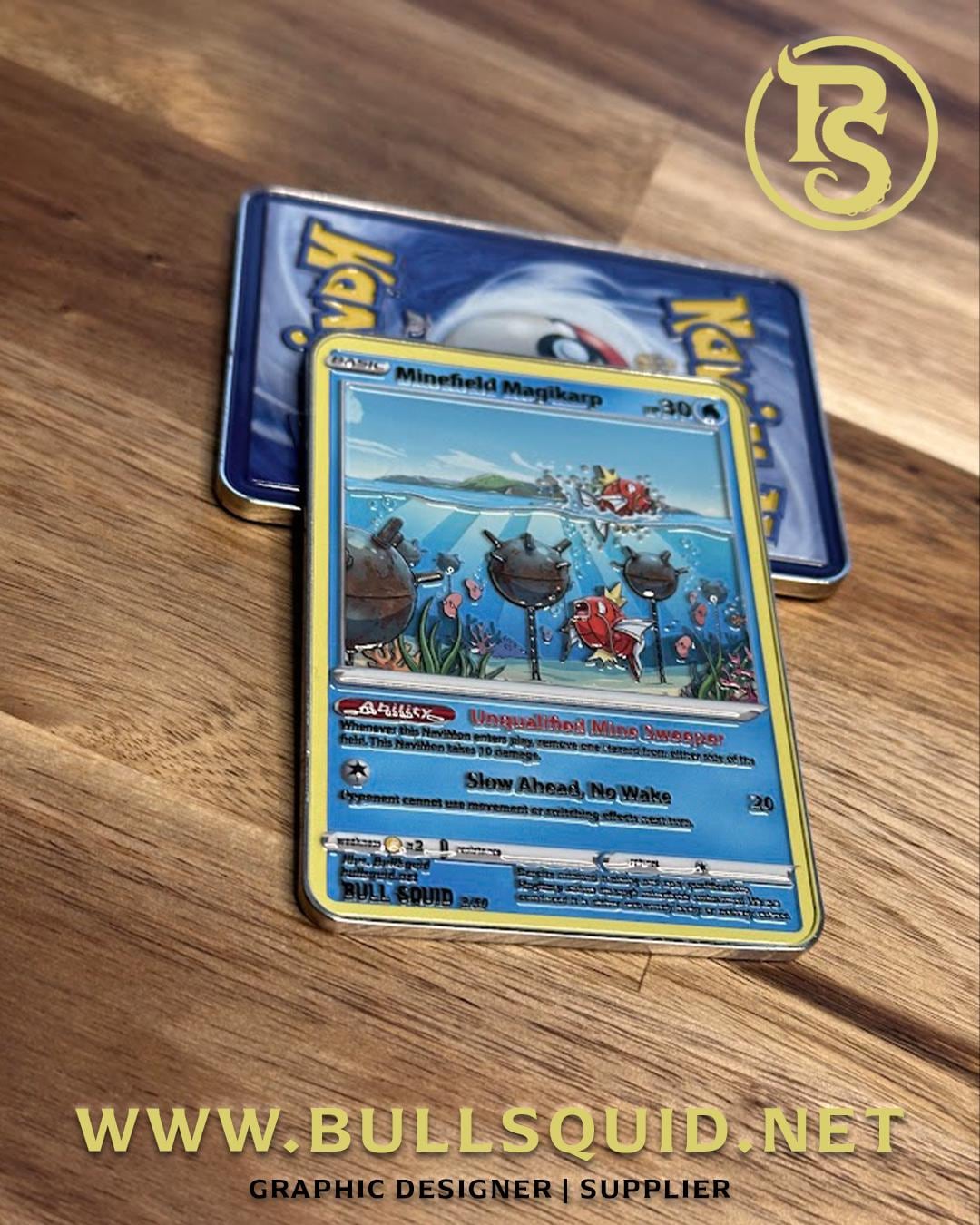 Limited Edition Navimon “minefield Magikarp” – Coin #3 of 50 - Etsy