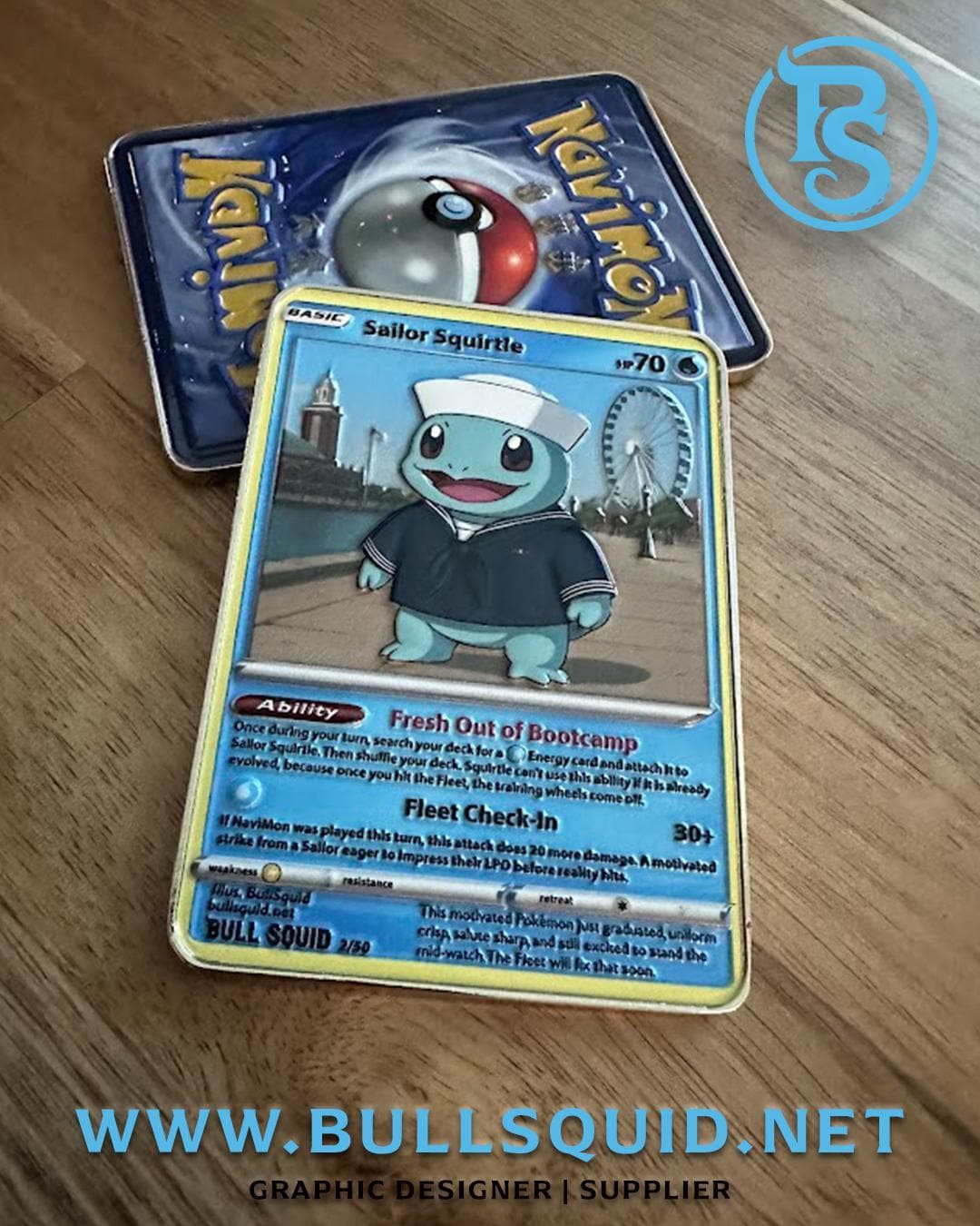 Limited Edition Navimon “sailor Squirtle” Card – 2 of 50 – Boot Camp to ...