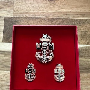 Rose Gold Navy Chief Anchor Collar Devices | CPO/SCPO/MCPO Set - Etsy
