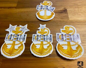 U.S. Navy Chief Stickers Pak 4 Stickers - Etsy