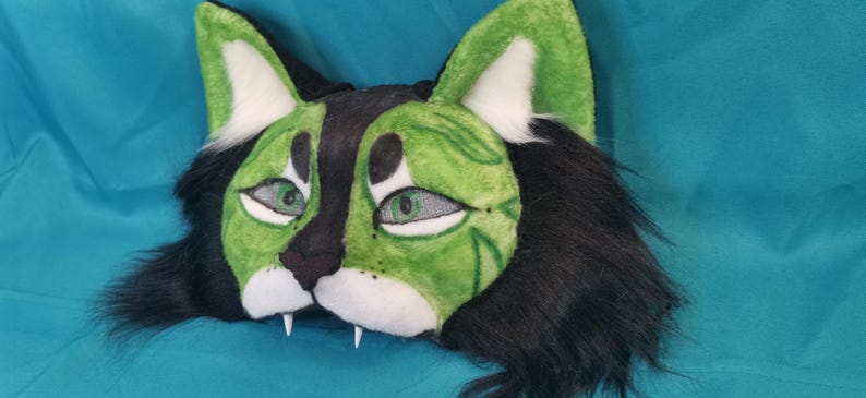 Elphaba Wicked Inspired Mask | Premade Mask for Therian, Kemonomimi ...
