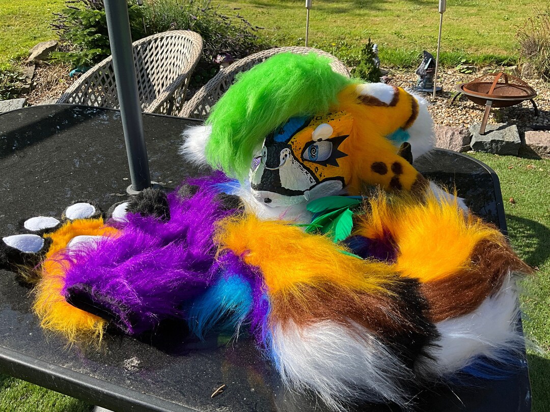 Rockstar the Dino | Mini-partial Fursuit Premade - Etsy