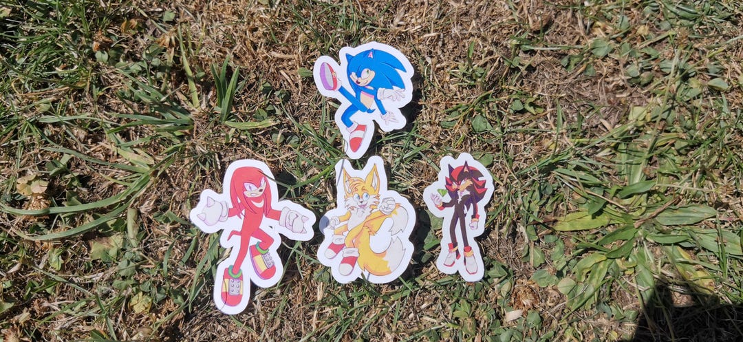 Sonic the Hedgehog Stickers | Sonic, Shadow, Tails, Knuckles - Etsy