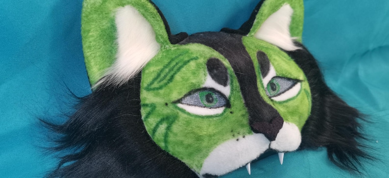 Elphaba Wicked Inspired Mask | Premade Mask for Therian, Kemonomimi ...