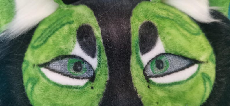 Elphaba Wicked Inspired Mask | Premade Mask for Therian, Kemonomimi ...