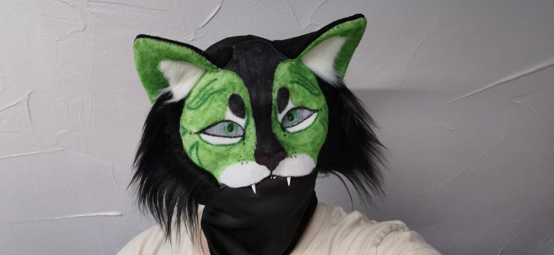 Elphaba Wicked Inspired Mask | Premade Mask for Therian, Kemonomimi ...