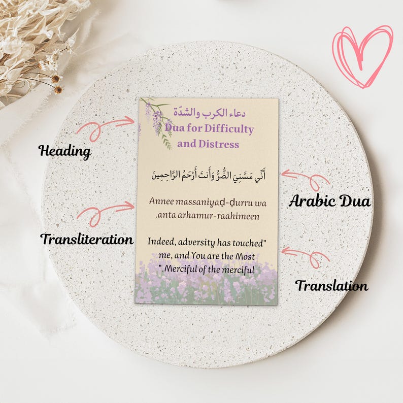 50 Islamic Dua Cards | Quran & Sunnah Affirmations (digital Download ...