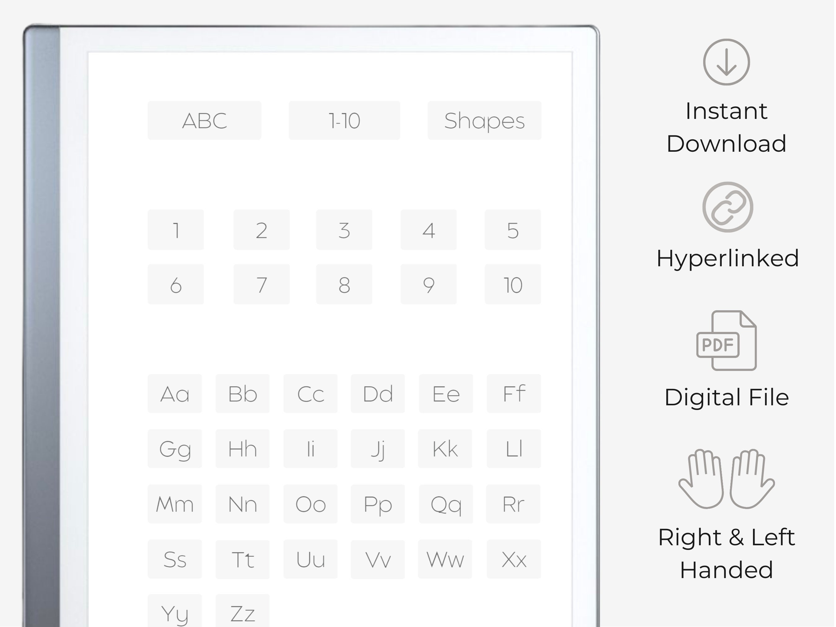 Tracing Book | Remarkable 2 Template | Trace and Learn | Writing ...