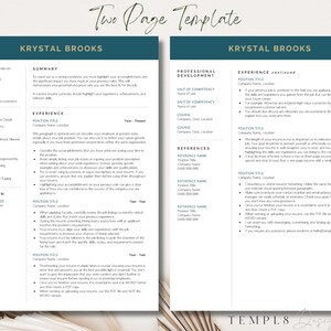 Microsoft Word Resume Template | 1-3 Page Resume Template | Cover ...