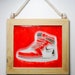 Nike Air Jordan Sneakers Glass Hand Engraved Wall Home and Garden ...