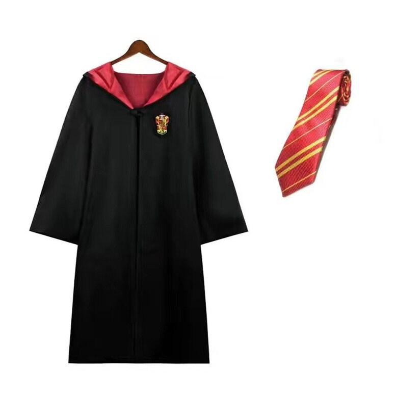 Wizard Robe for Girls Red Cotton Magic Robe Cloak,halloween Costume for ...