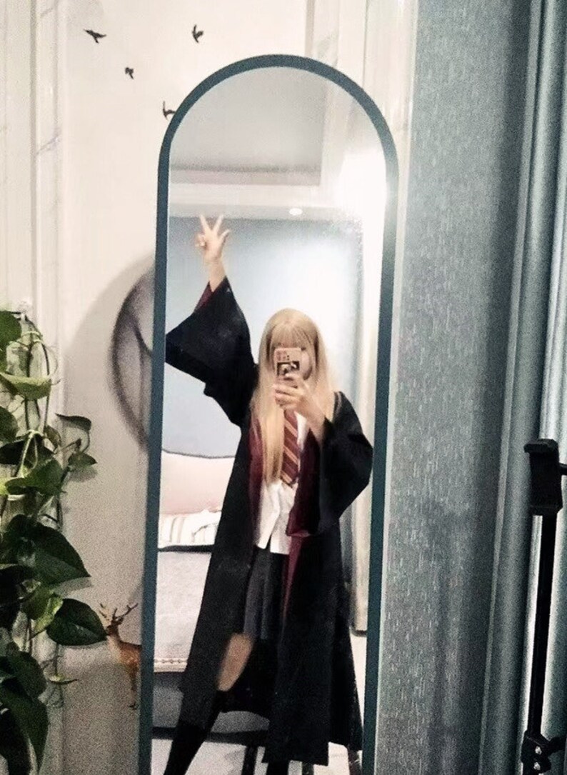 Wizard Robe for Girls Red Cotton Magic Robe Cloak,halloween Costume for ...