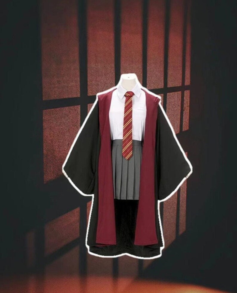 Wizard Robe for Girls Red Cotton Magic Robe Cloak,halloween Costume for ...