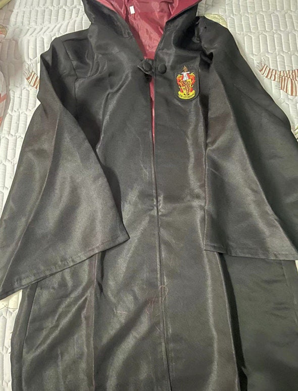 Wizard Robe for Girls Red Cotton Magic Robe Cloak,halloween Costume for ...