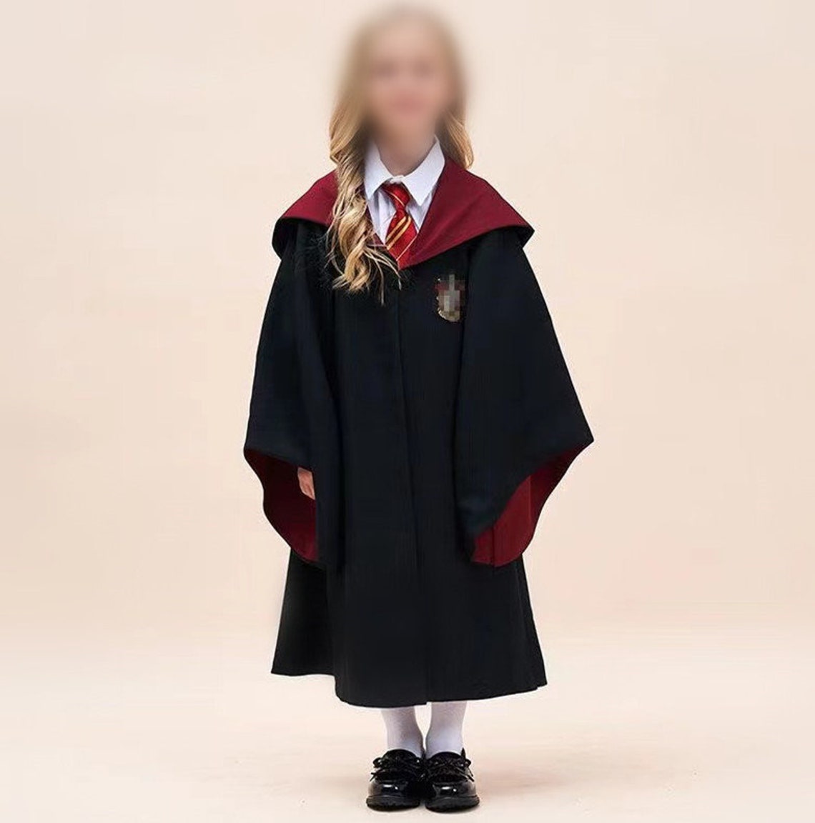Wizard Robe for Girls Red Cotton Magic Robe Cloak,halloween Costume for ...
