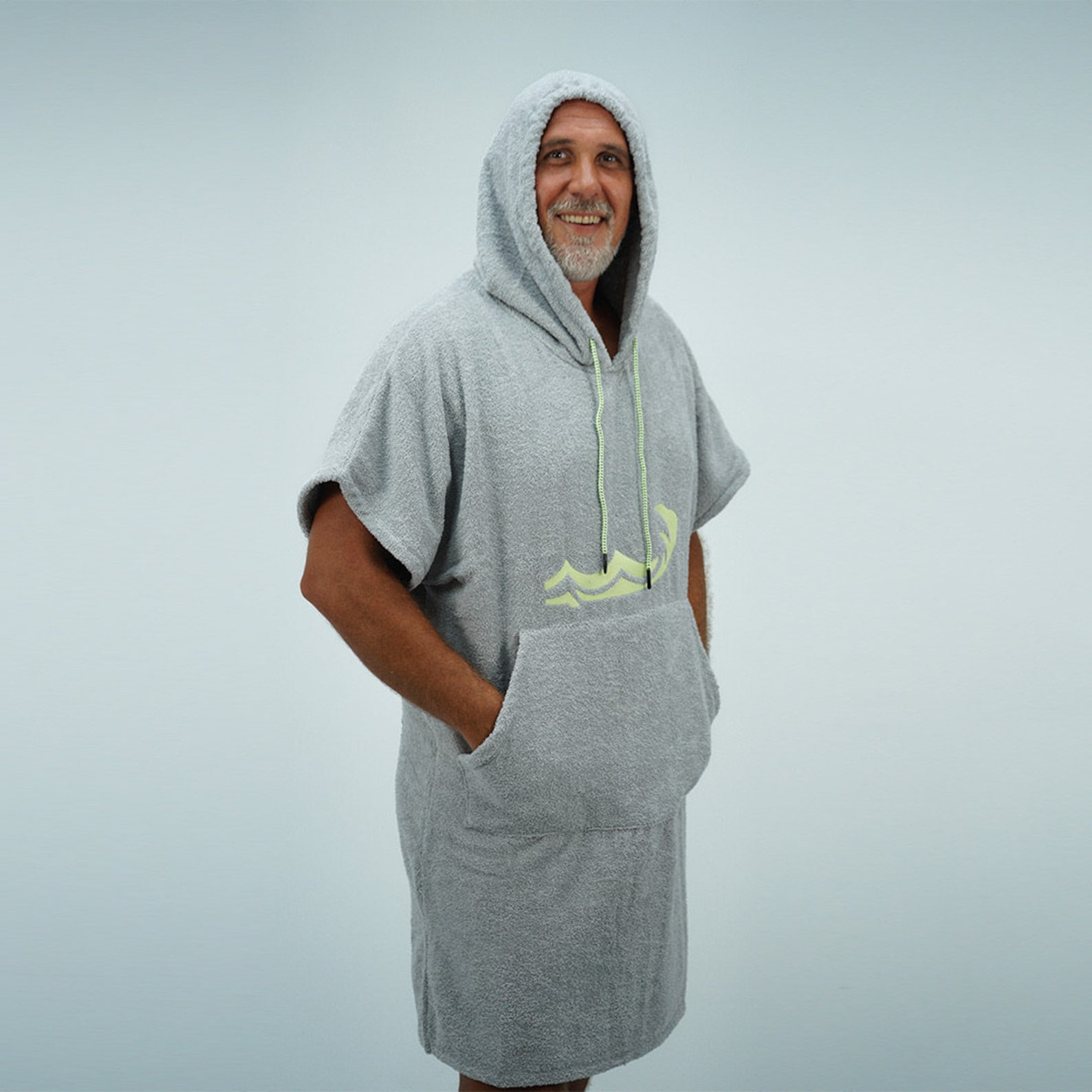 Surf Poncho Cotton Adult Hooded Towel, Beach Poncho, 100 % Cotton Swim ...