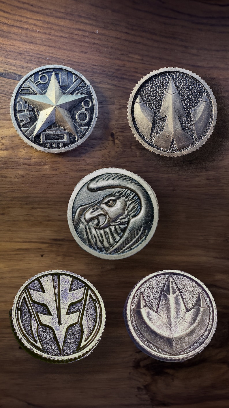 Lord Drakkon Power Rangers Power Coin Replica Set Tommy Oliver Master ...