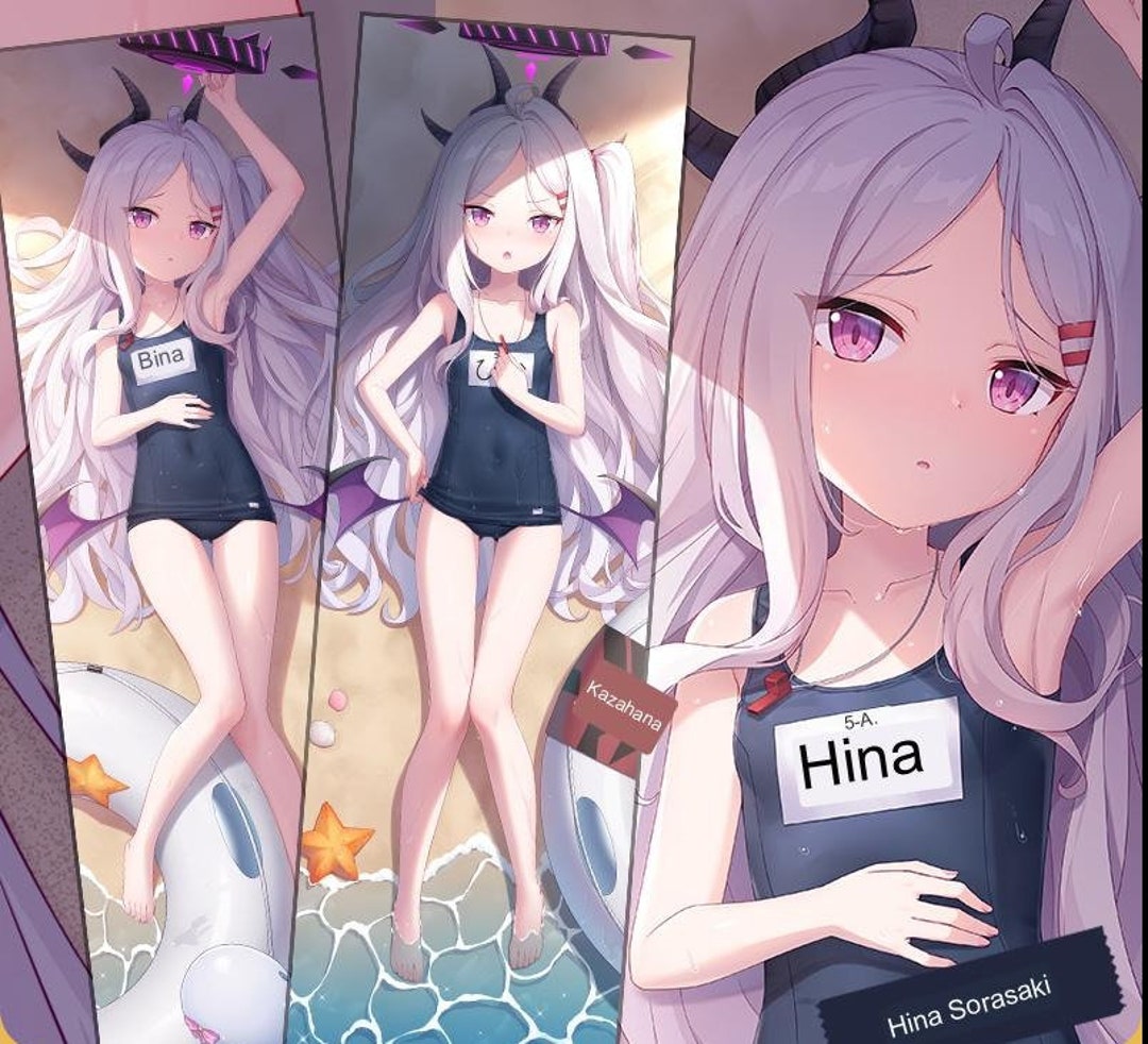 Blue Archive Sorasaki Hina Dakimakura Nota: Gehenna no se usa - Etsy México