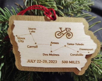 Iowa Bike Ride Ornament or Magnet - Etsy