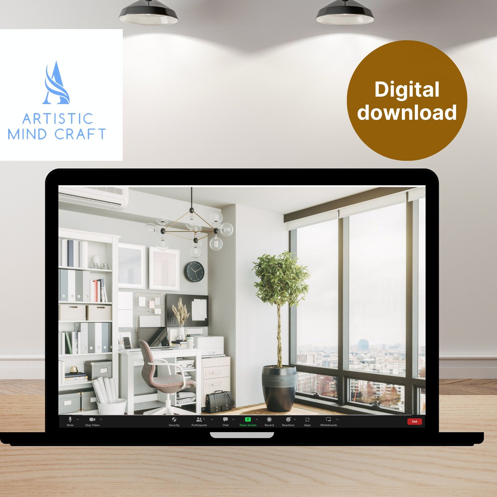 Virtual Background City View Zoom Background Home Office - Etsy