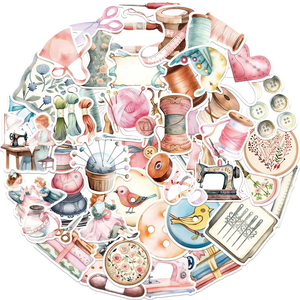 Stickers Coquette Aesthetic Stickers, Embroidery Style, Vintage Style ...