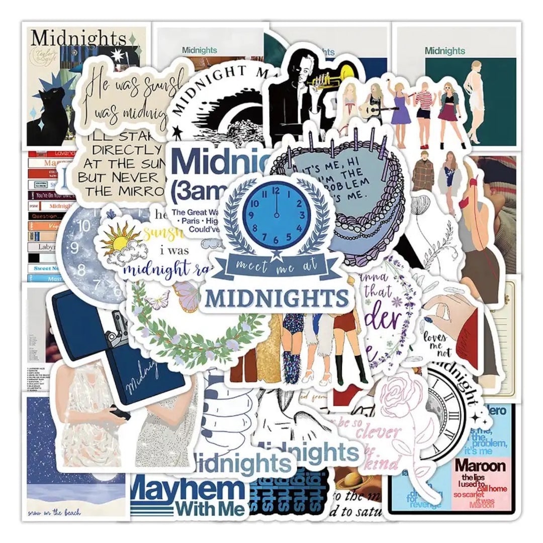 Stickers Taylor Swift Midnights Stickers Beautiful Stickers DIY Mobile ...