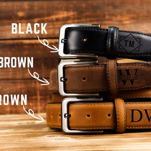 Custom Leather Belt for Dad, Father's Day Gift for Boyfriend, Unique ...