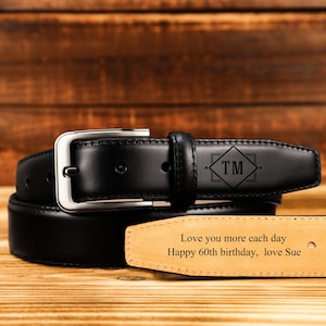 Custom Leather Belt for Dad, Father's Day Gift for Boyfriend, Unique ...