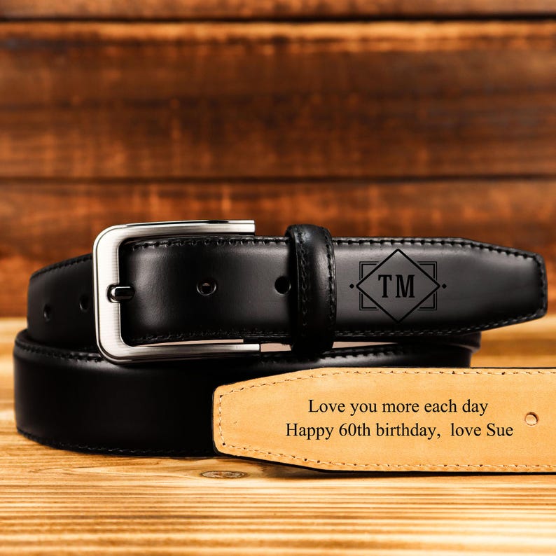 Custom Leather Belt for Dad, Father's Day Gift for Boyfriend, Unique ...