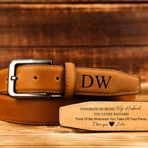 Custom Leather Belt for Dad, Father's Day Gift for Boyfriend, Unique ...
