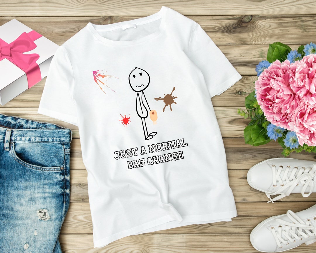 Ostomy Support Tee. Support Your Loved One With This, Just a Normal Bag ...