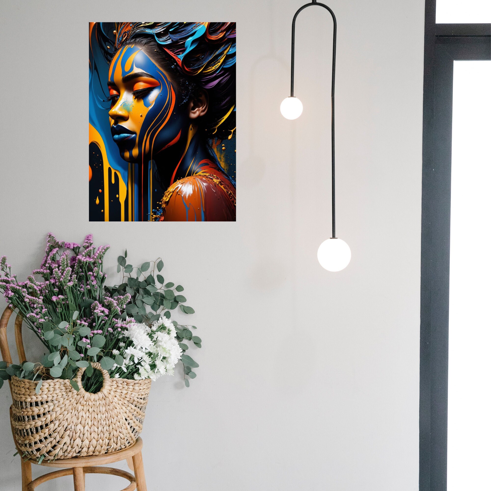 Art Printable, Colorfull Splash Art Painting | Human Art | Paint Drip ...