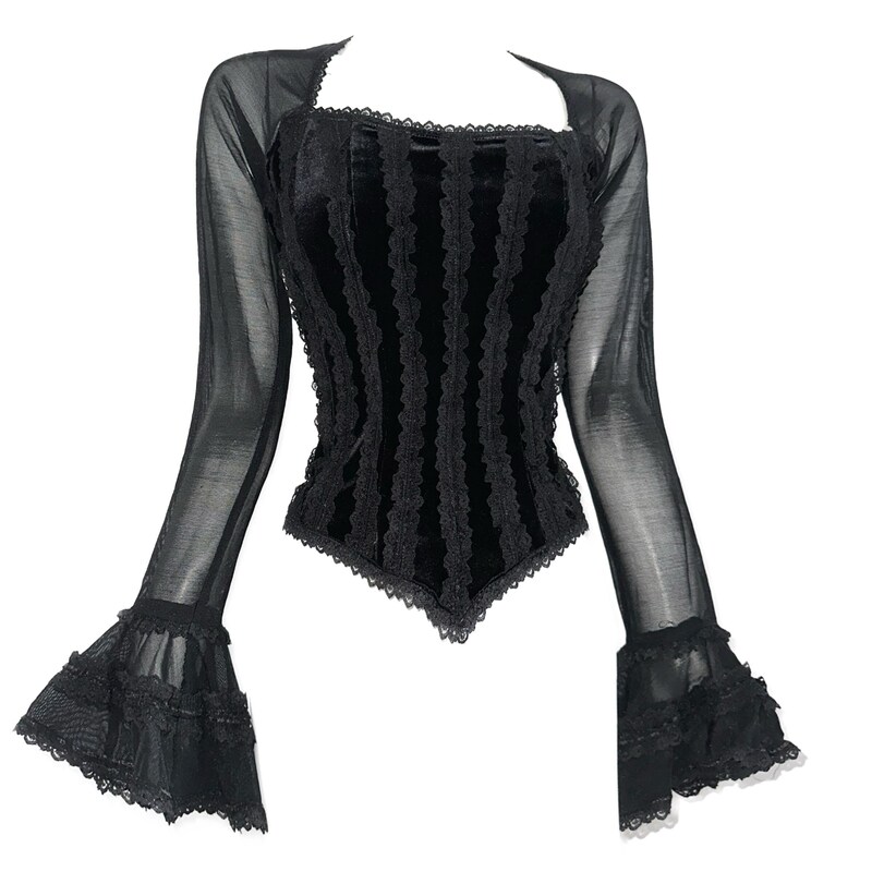 Goth Blouse - Etsy