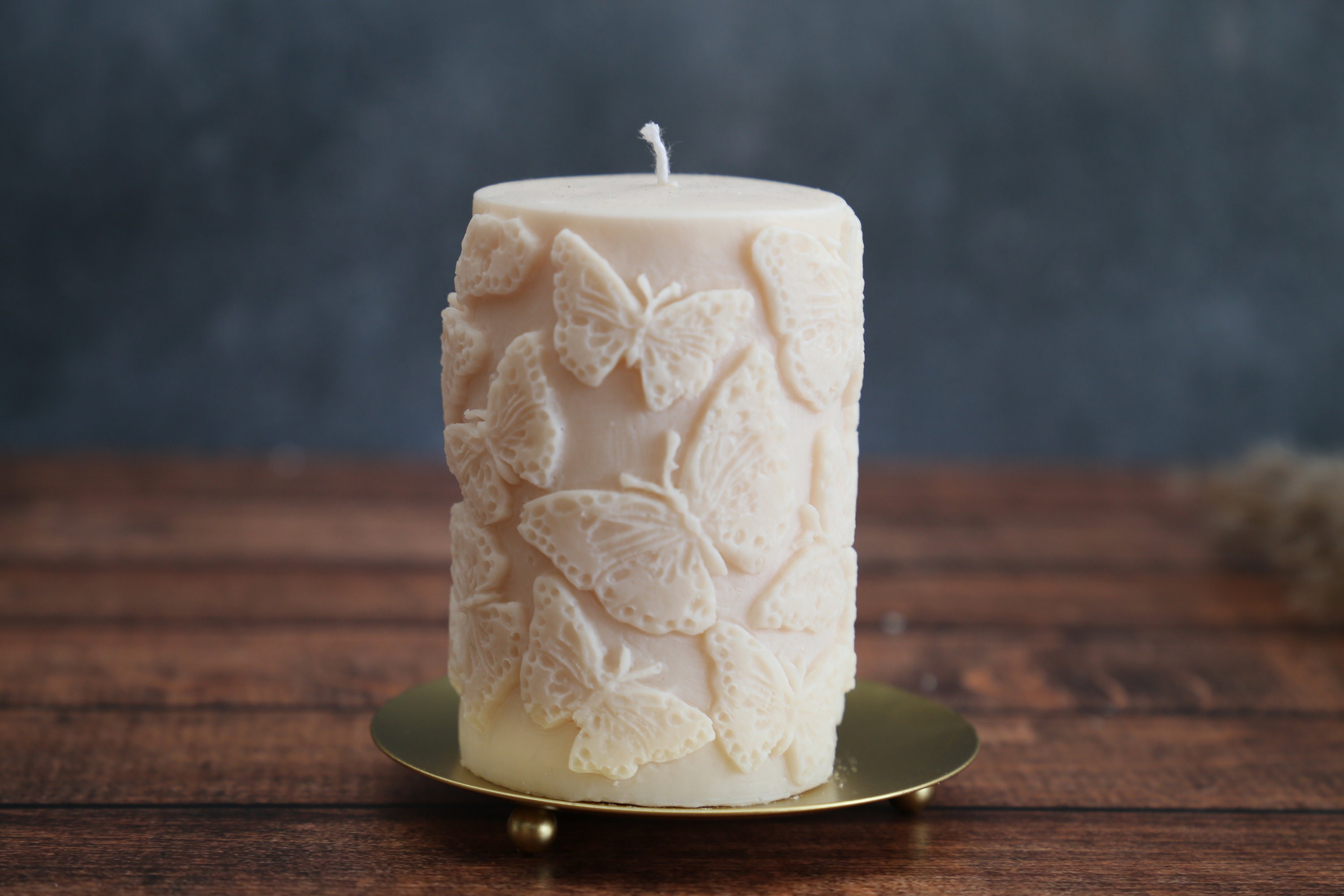 Butterfly Pillar Candle ,butterfly Gift and Décor Candle , Scented ...