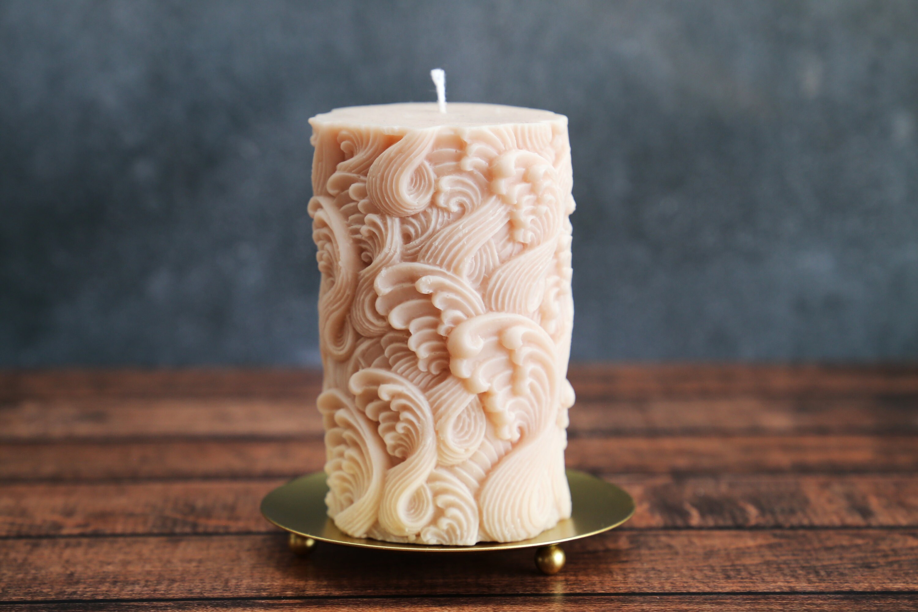 Soy Wax Pillar Candles , Swirl Candles , Natural Pillar Candles ,vegan ...
