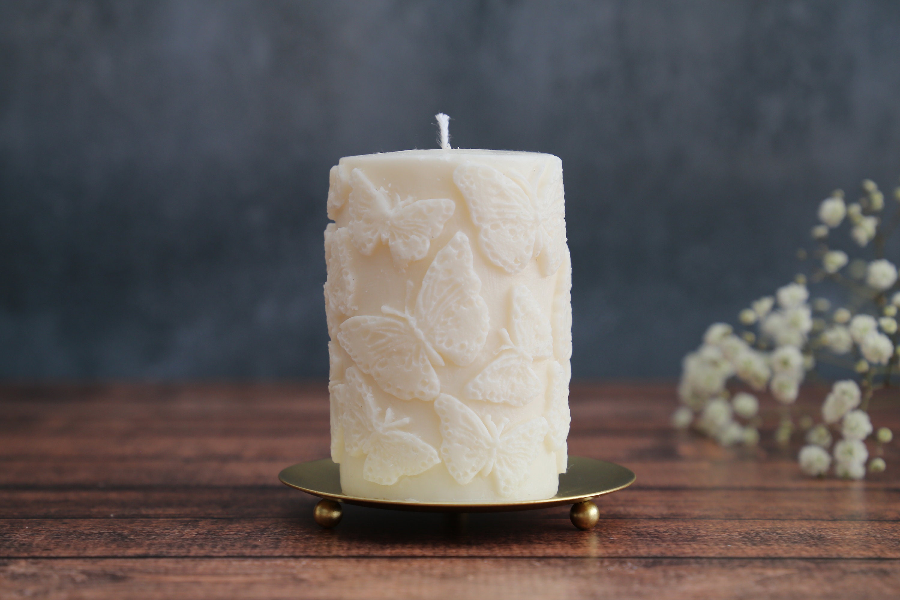 Butterfly Pillar Candle ,butterfly Gift and Décor Candle , Scented ...