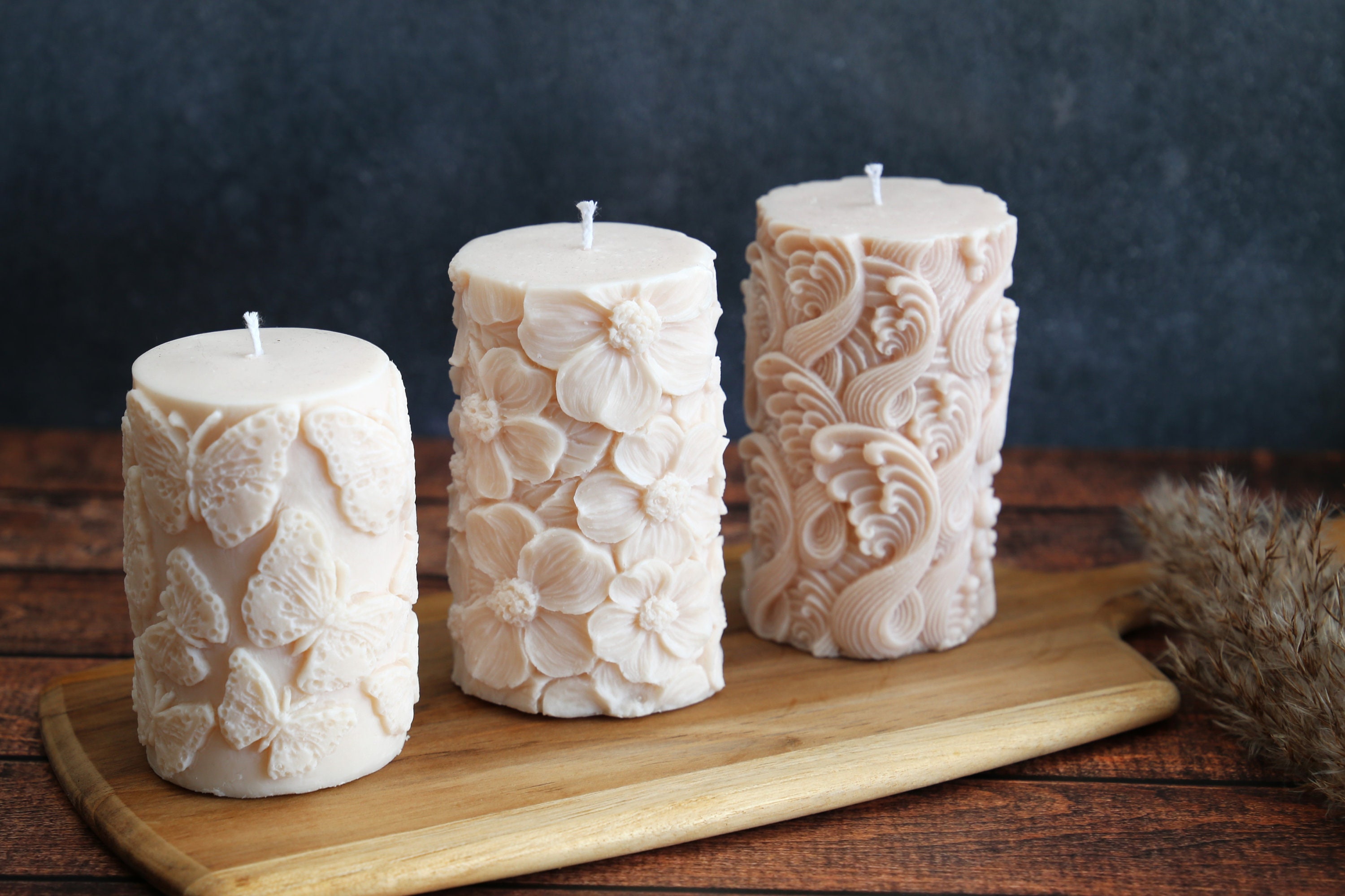 Butterfly Pillar Candle ,butterfly Gift and Décor Candle , Scented ...