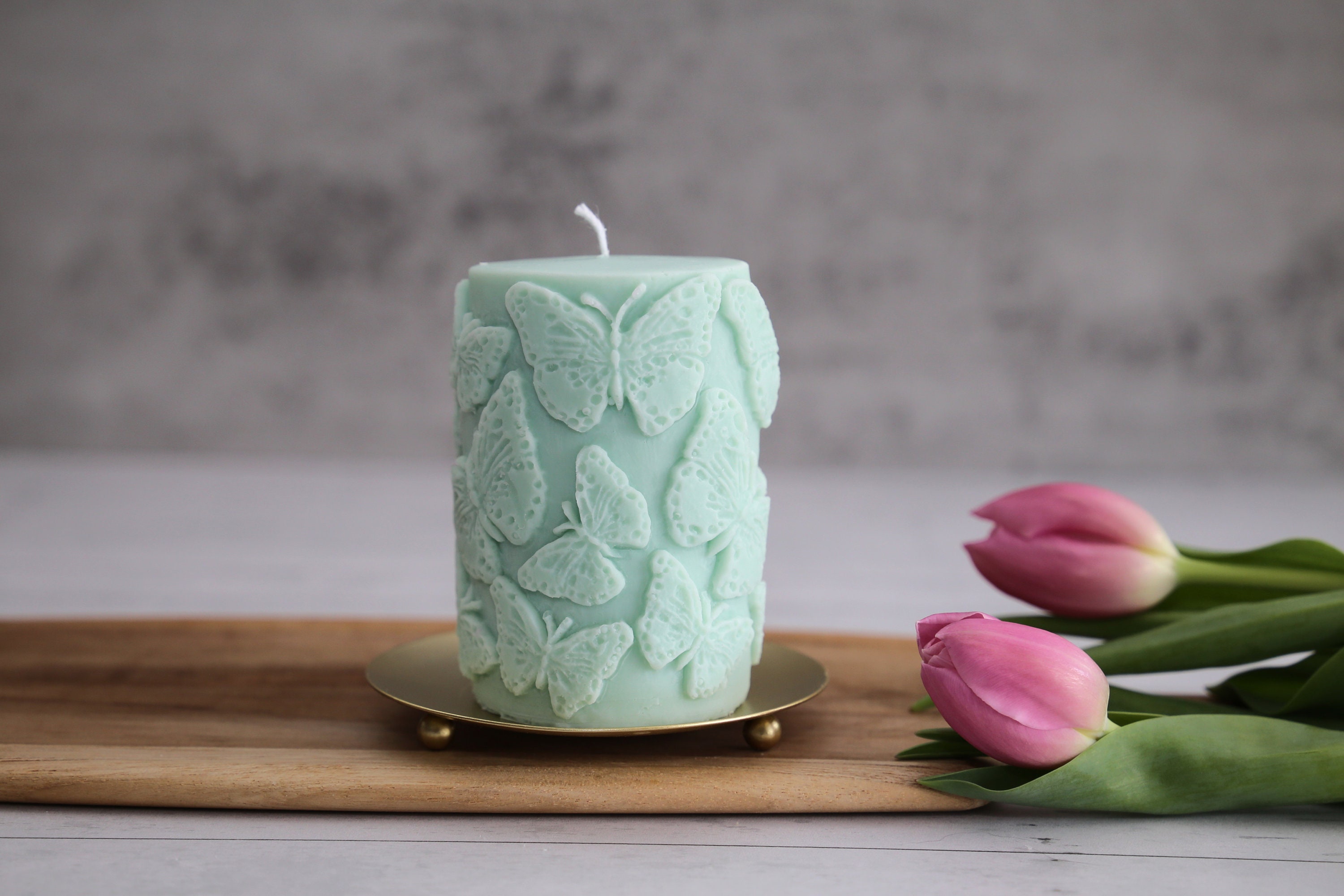 Butterfly Pillar Candle ,butterfly Gift and Décor Candle , Scented ...