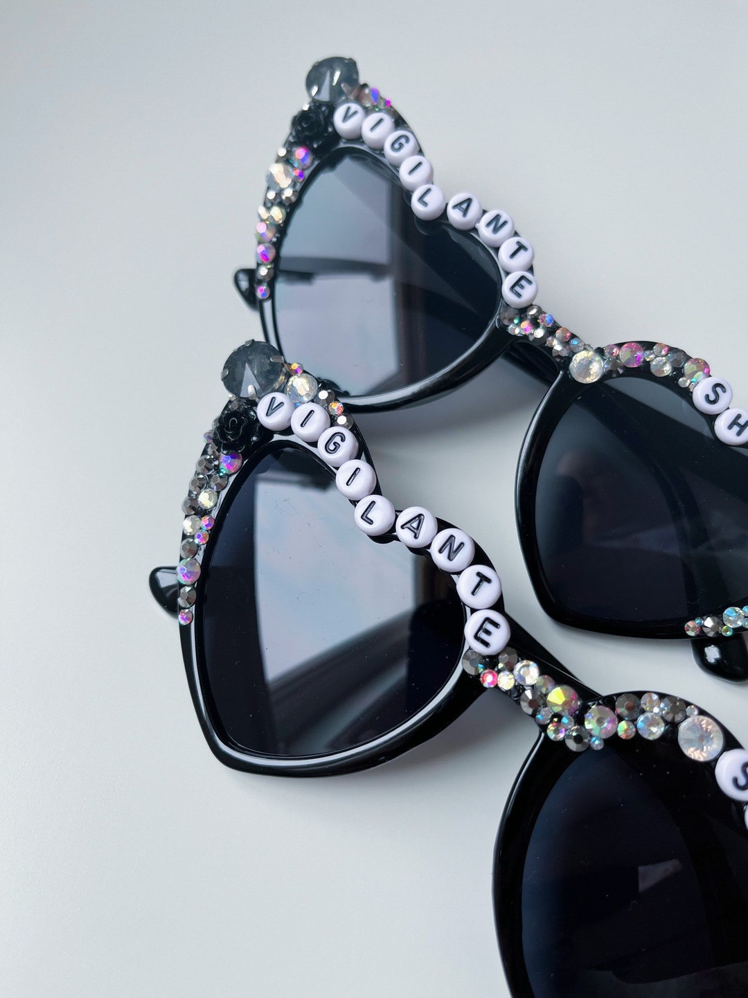 Taylor Swift Eras Tour vigilante Sht Sunglasses Bedazzled Sparkle Concert Outfit Merch Gift ...