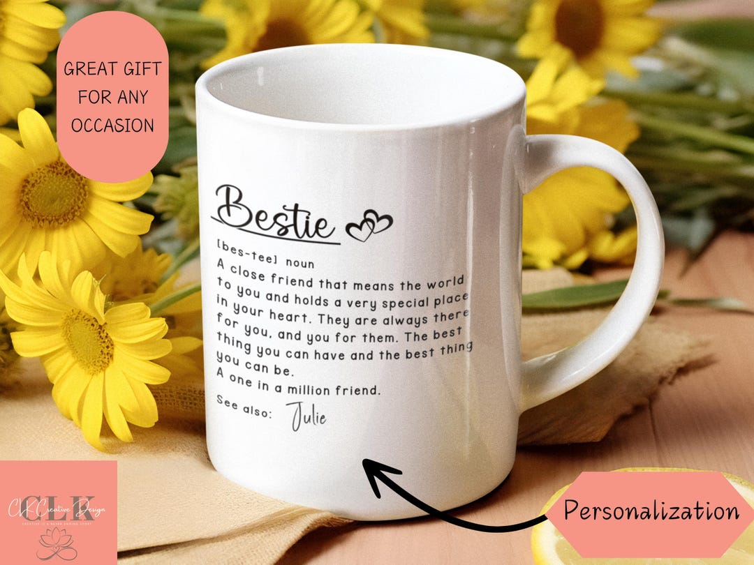 Personalized Bestie Definition Mug: Friendship Gift - Etsy
