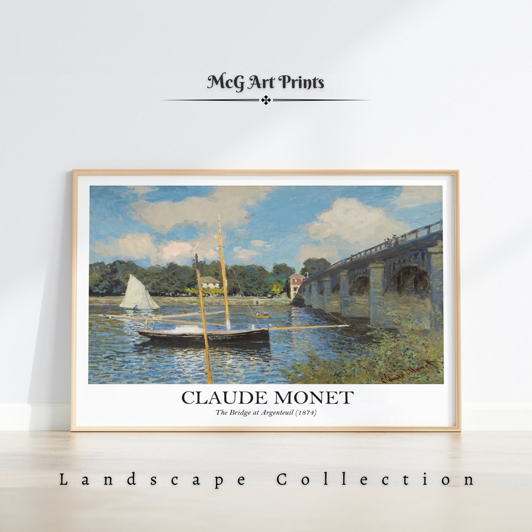 Monet Oil Painting Wall Art Print Aesthetic Room Decor Boho - Etsy