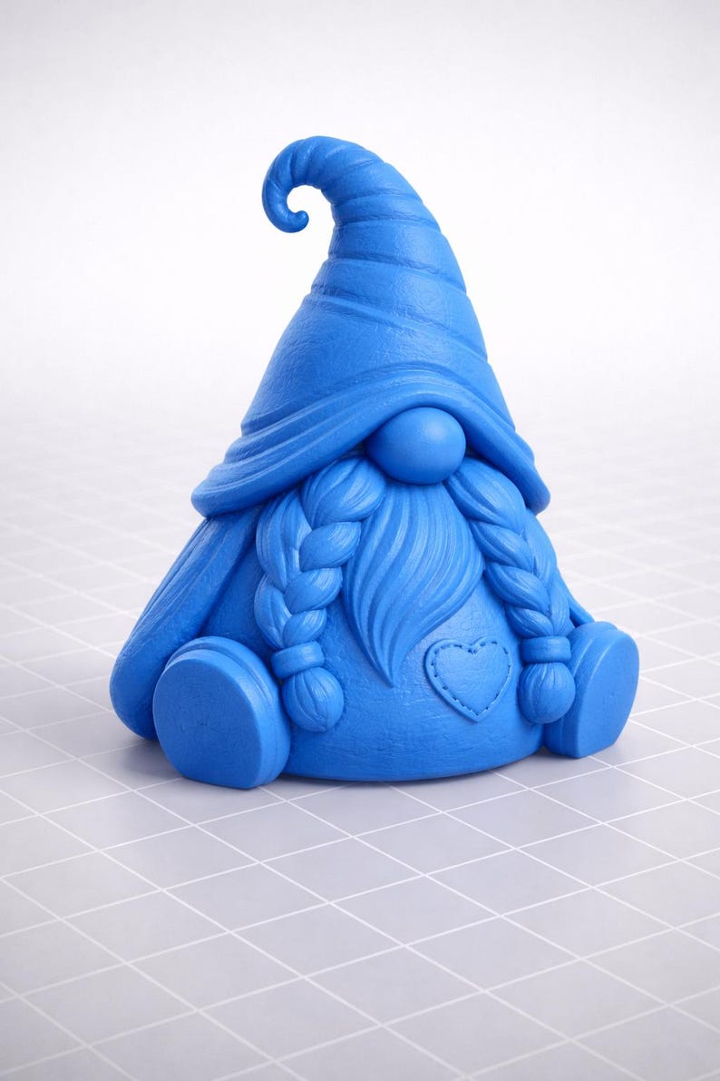 3D Printable Gnome Statue | Minimalist Desk Decor (digital STL File) - Etsy