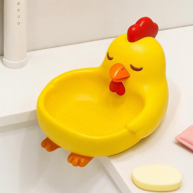 Chicken Soap Holder STL File 3D Printed Farmhouse Decor Digital ...