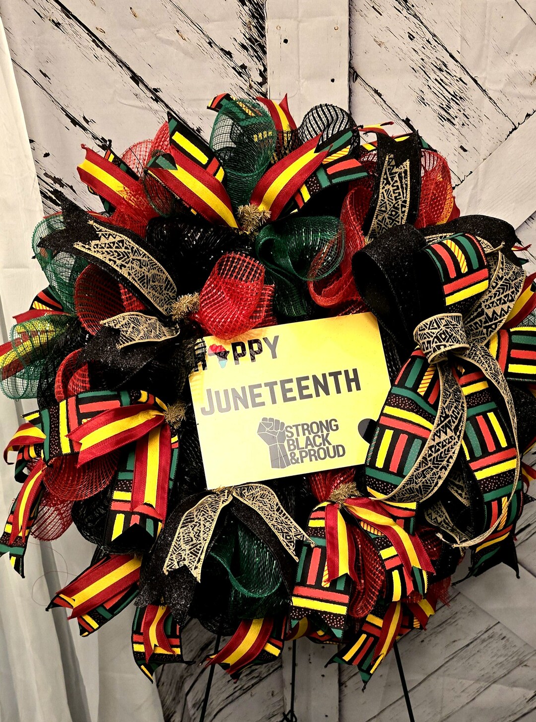 Black History Wreath,juneteenth Wreath, Front Door Wreath, Black and ...