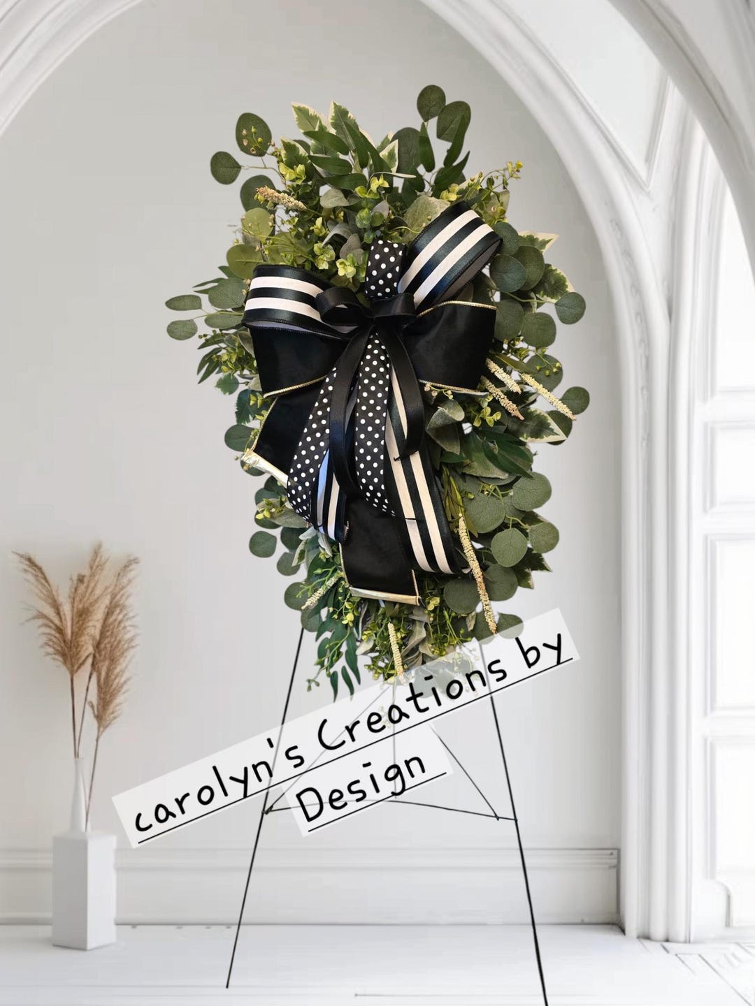 Mix Greenery Swag, Luxury Swag, Large Swag, Silve Dollar Eucalyptus ...